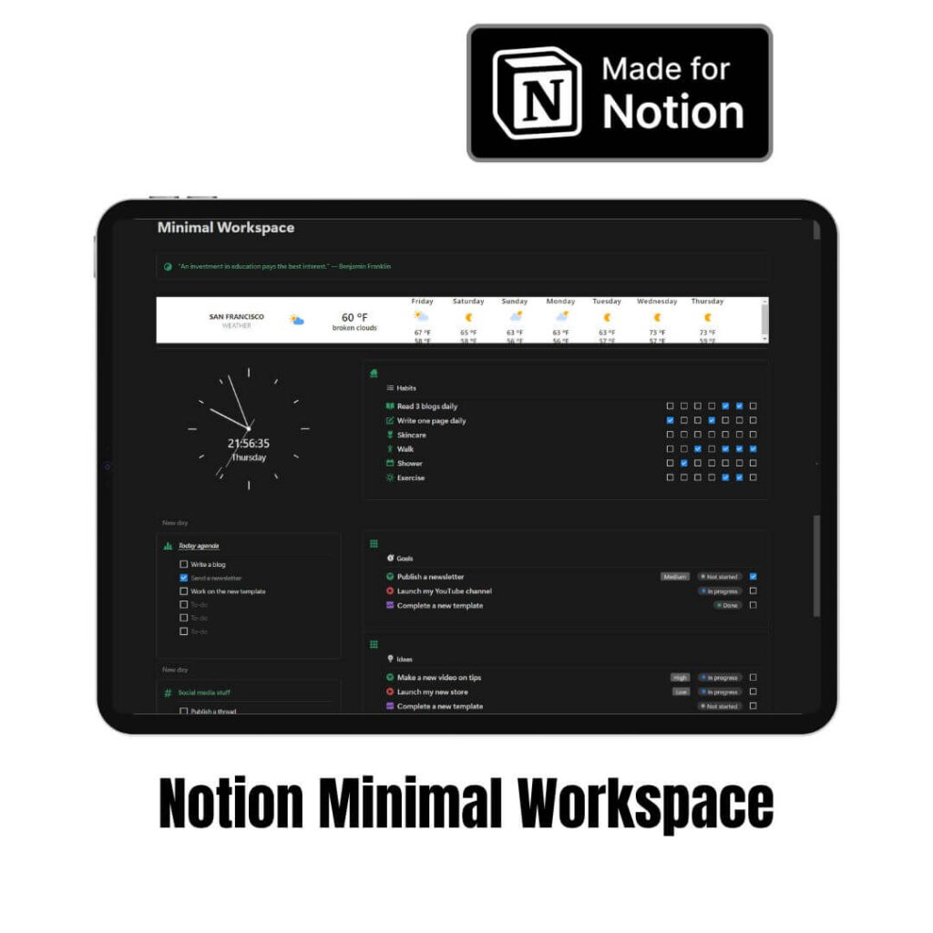 Notion Student Dashboard - IDPLR - Buy Notion Templates, ChatGPT ...